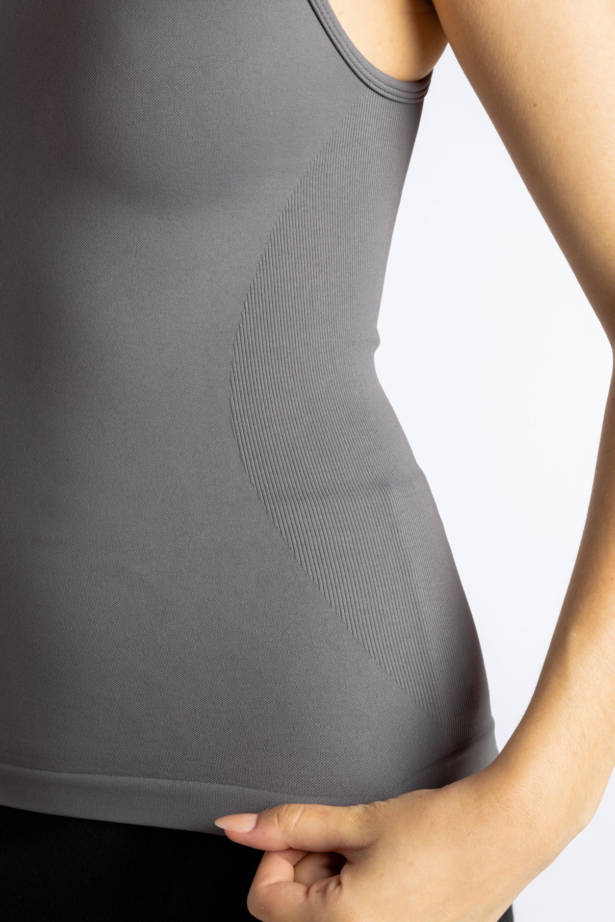 No Limbits Adaptive Women's Charcoal Sensory Compression Tank